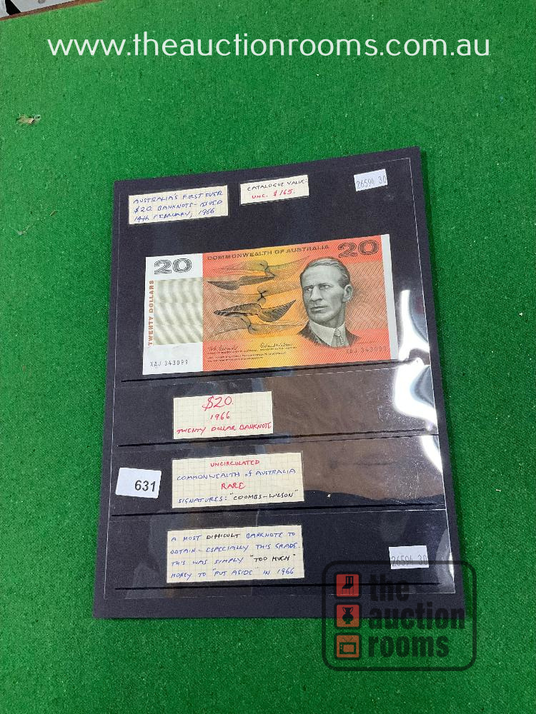 1966 Australian First Ever $20 Note