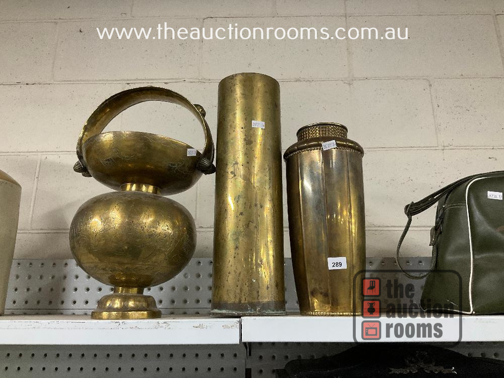 Brass Ammunition Shell & Vases