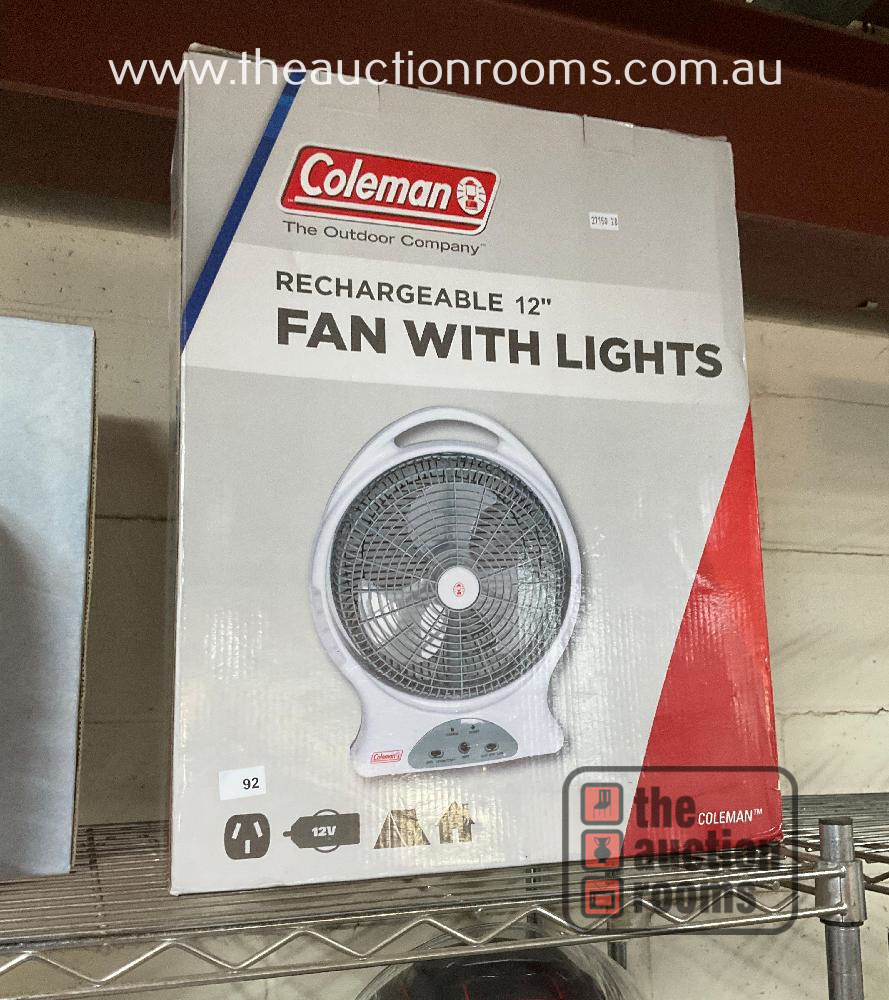 Coleman Rechargeable Fan with Light